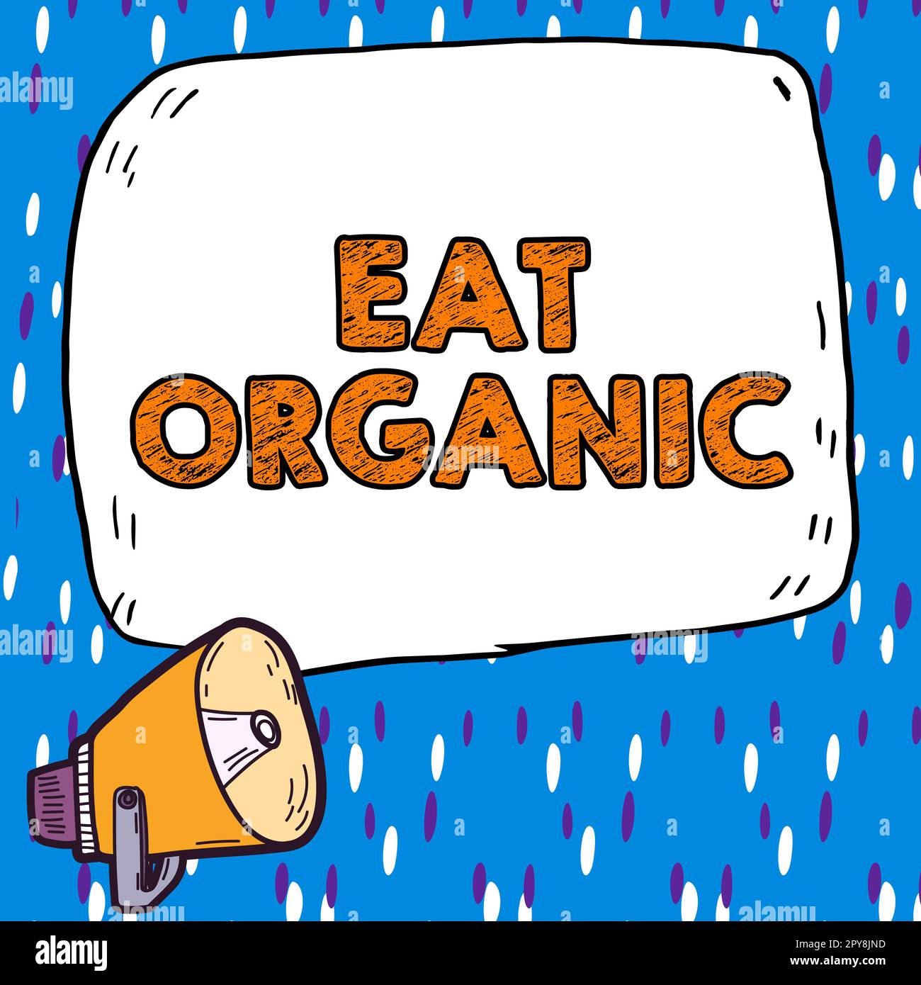 Hand writing sign Eat Organic. Business overview Reduction of eating ...