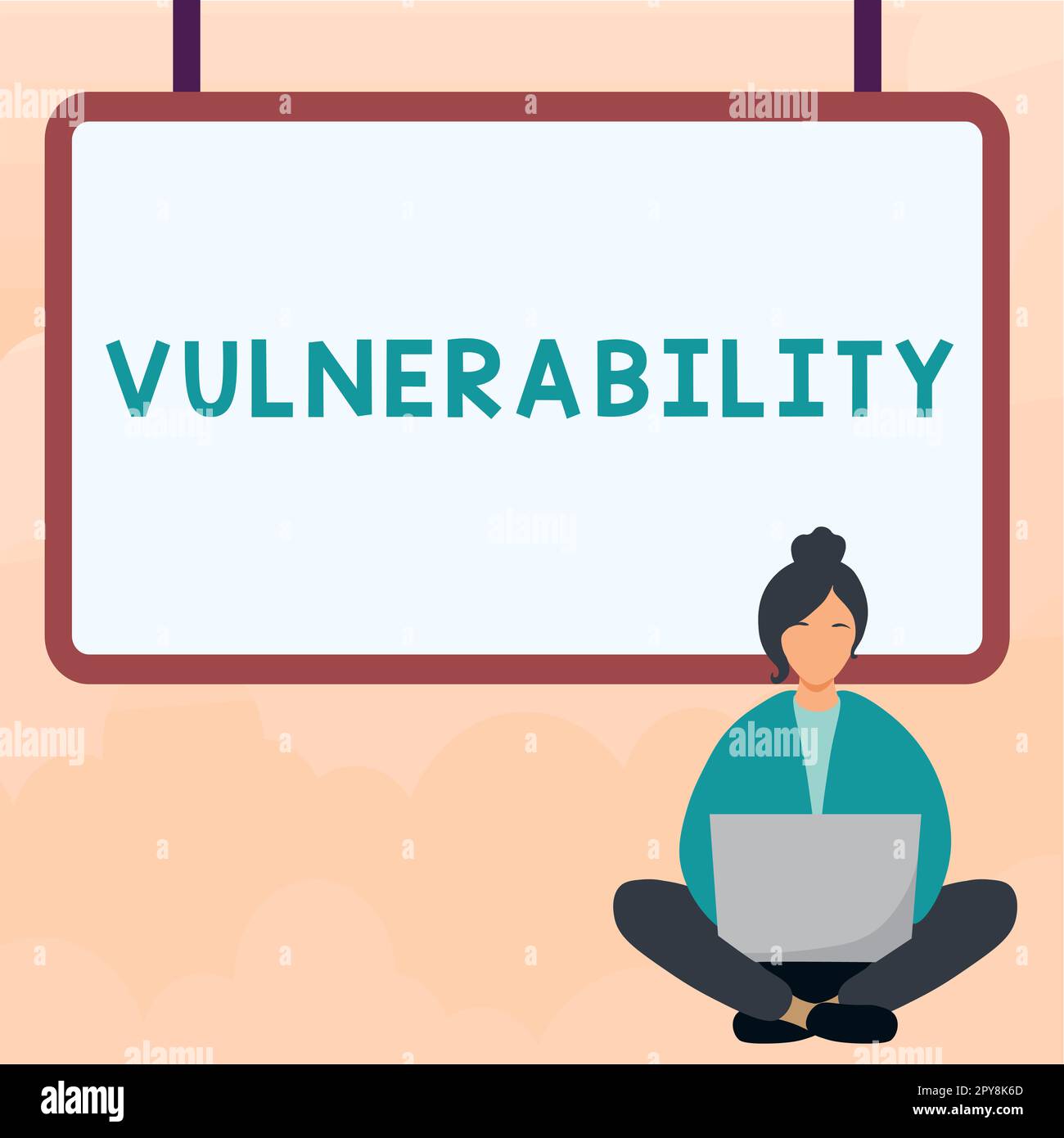 Text caption presenting Vulnerability. Word Written on State of being ...