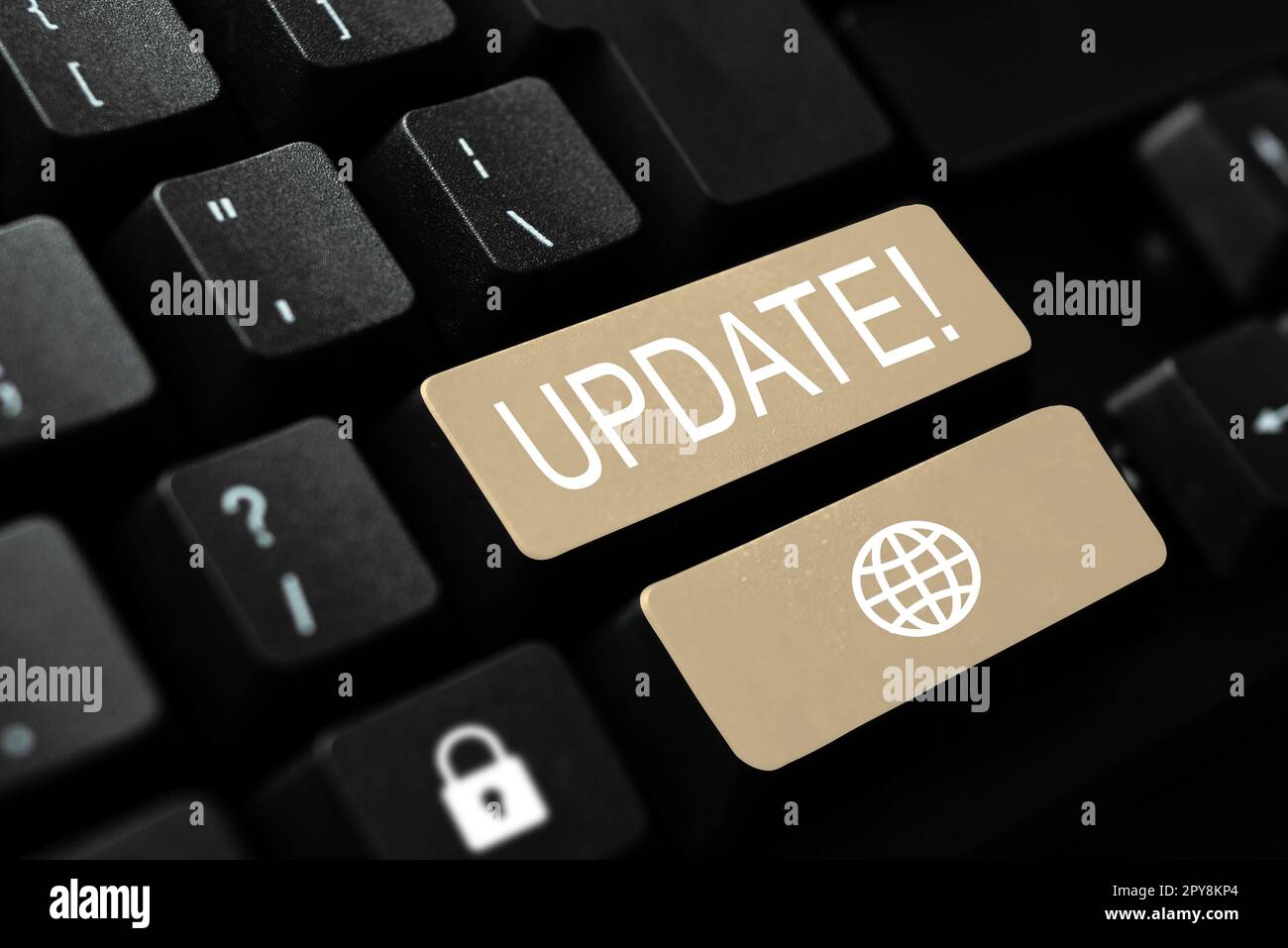 Sign displaying Update. Concept meaning Make something more modern ...