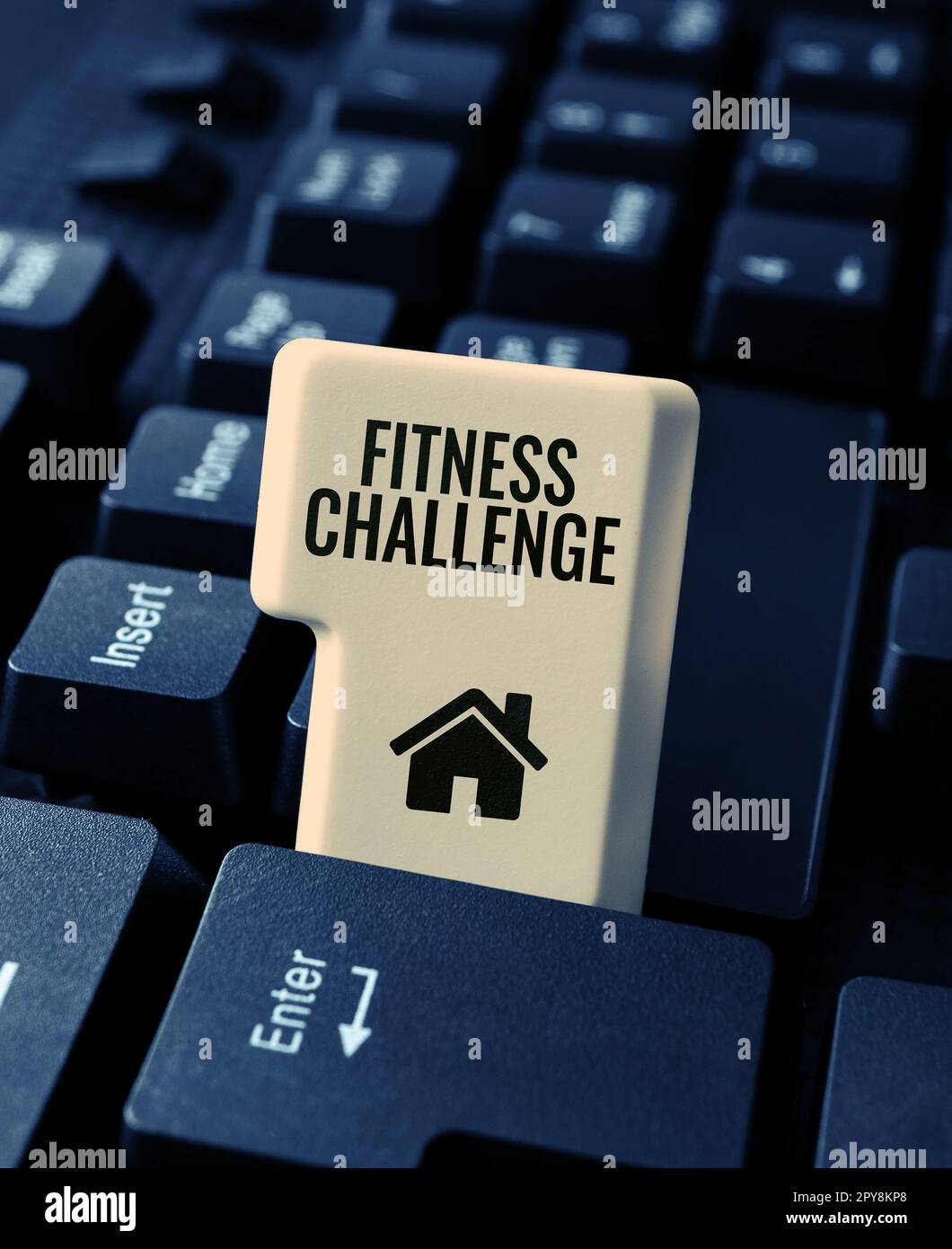 Conceptual display Fitness Challenge. Conceptual photo condition of ...