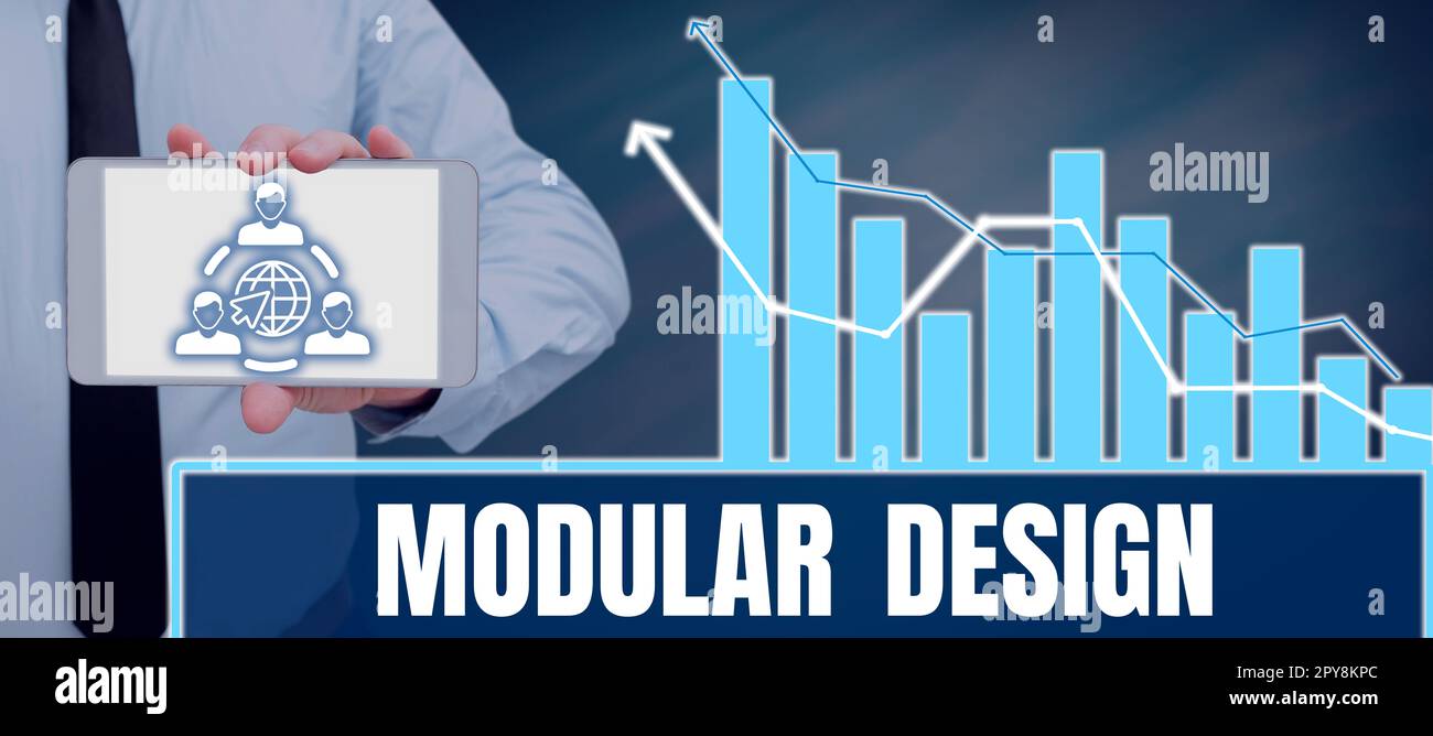 Inspiration showing sign Modular Design. Business showcase product ...