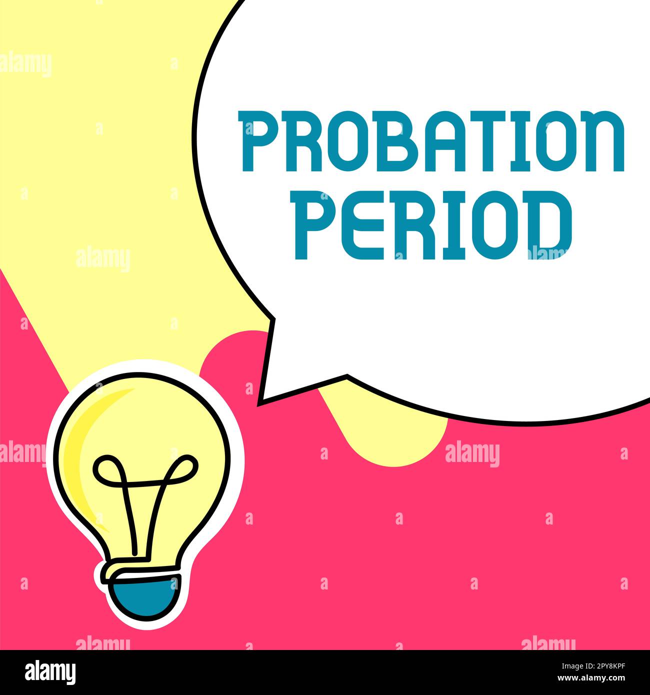 Writing displaying text Probation Period. Business overview focused and ...
