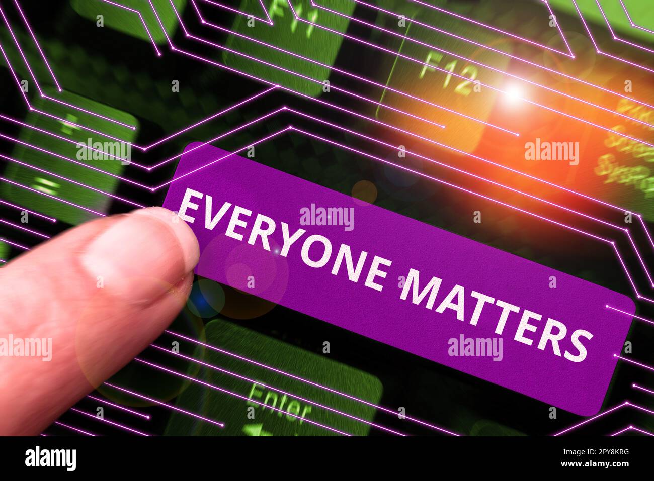 Text sign showing Everyone Matters. Business showcase all the people ...