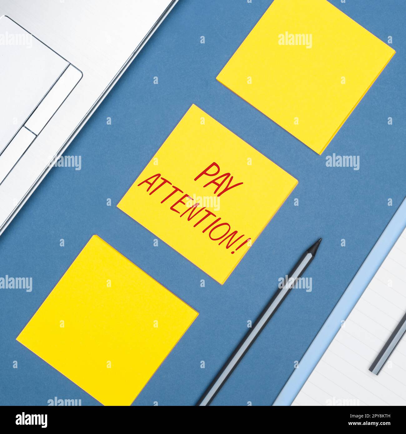 Conceptual display Pay Attention. Concept meaning take notice of ...