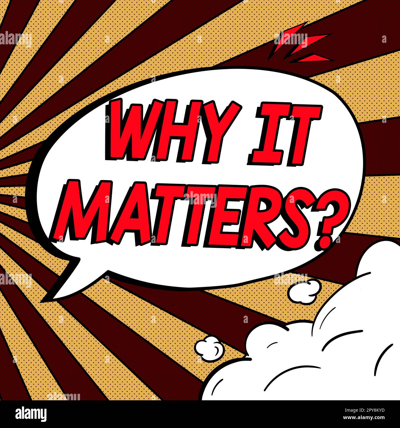 Text showing inspiration Why It Matters. Word Written on Important ...