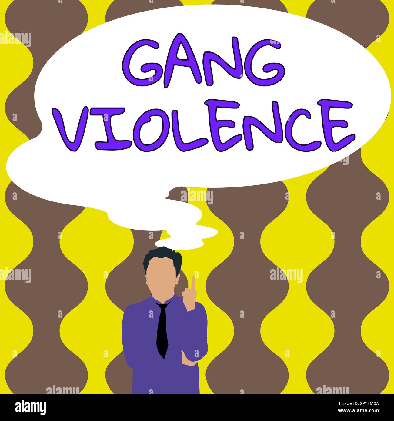 Writing displaying text Gang Violence. Word for infringement of the ...