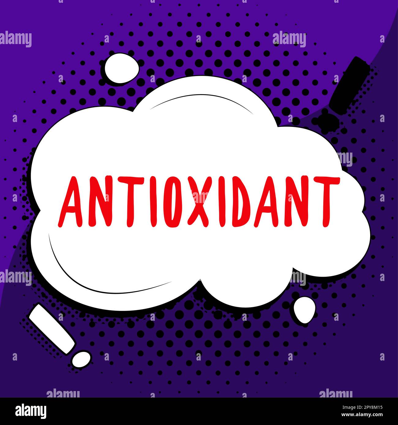 Conceptual display Antioxidant. Word Written on a substance that ...