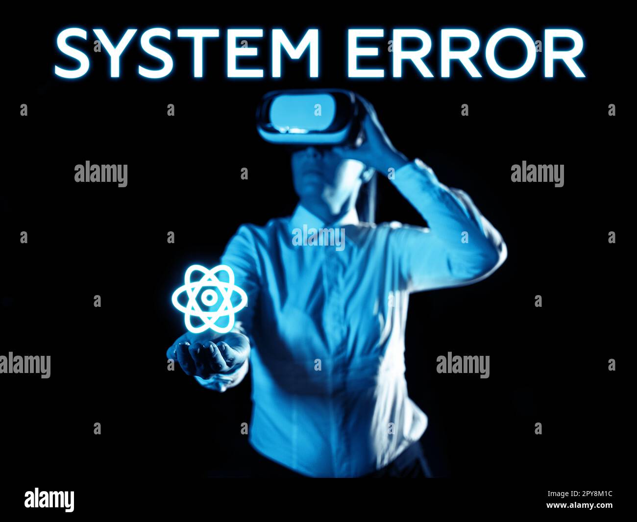 Text sign showing System Error. Business showcase Technological failure ...