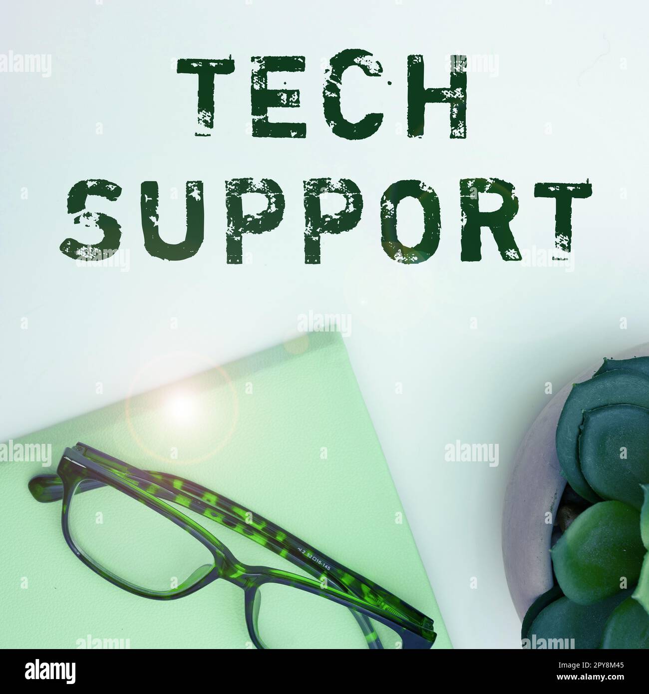 Text caption presenting Tech Support. Conceptual photo Assisting ...