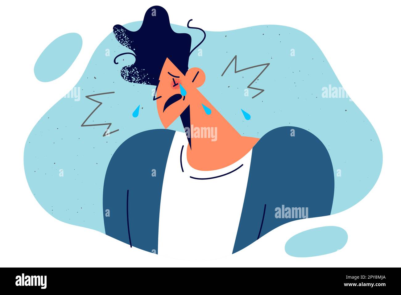 Crisis crying Cut Out Stock Images & Pictures - Alamy