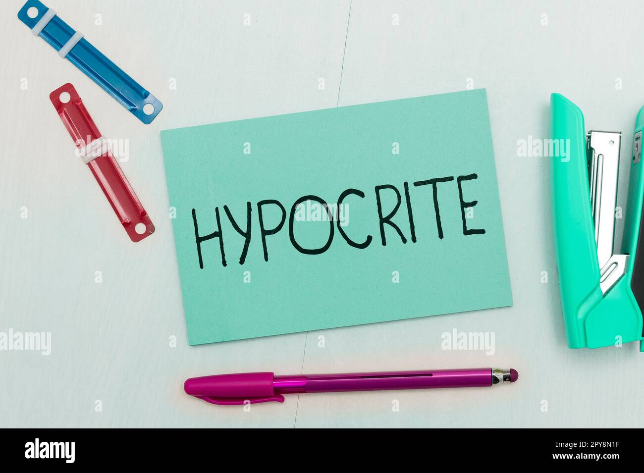 Inspiration showing sign Hypocrite. Word Written on Medical condition ...