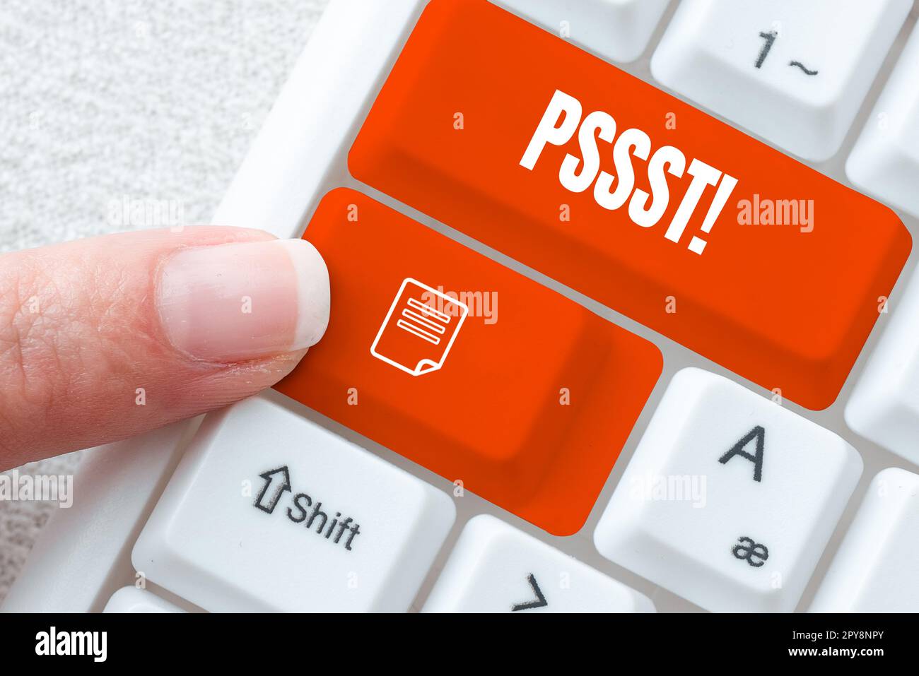 Hand writing sign Pssst. Business overview Expression Way to attract ...