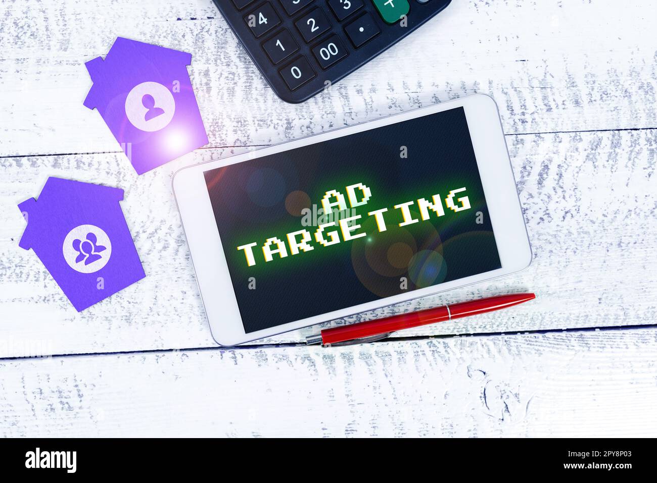 Sign displaying Ad Targeting. Conceptual photo target the most ...