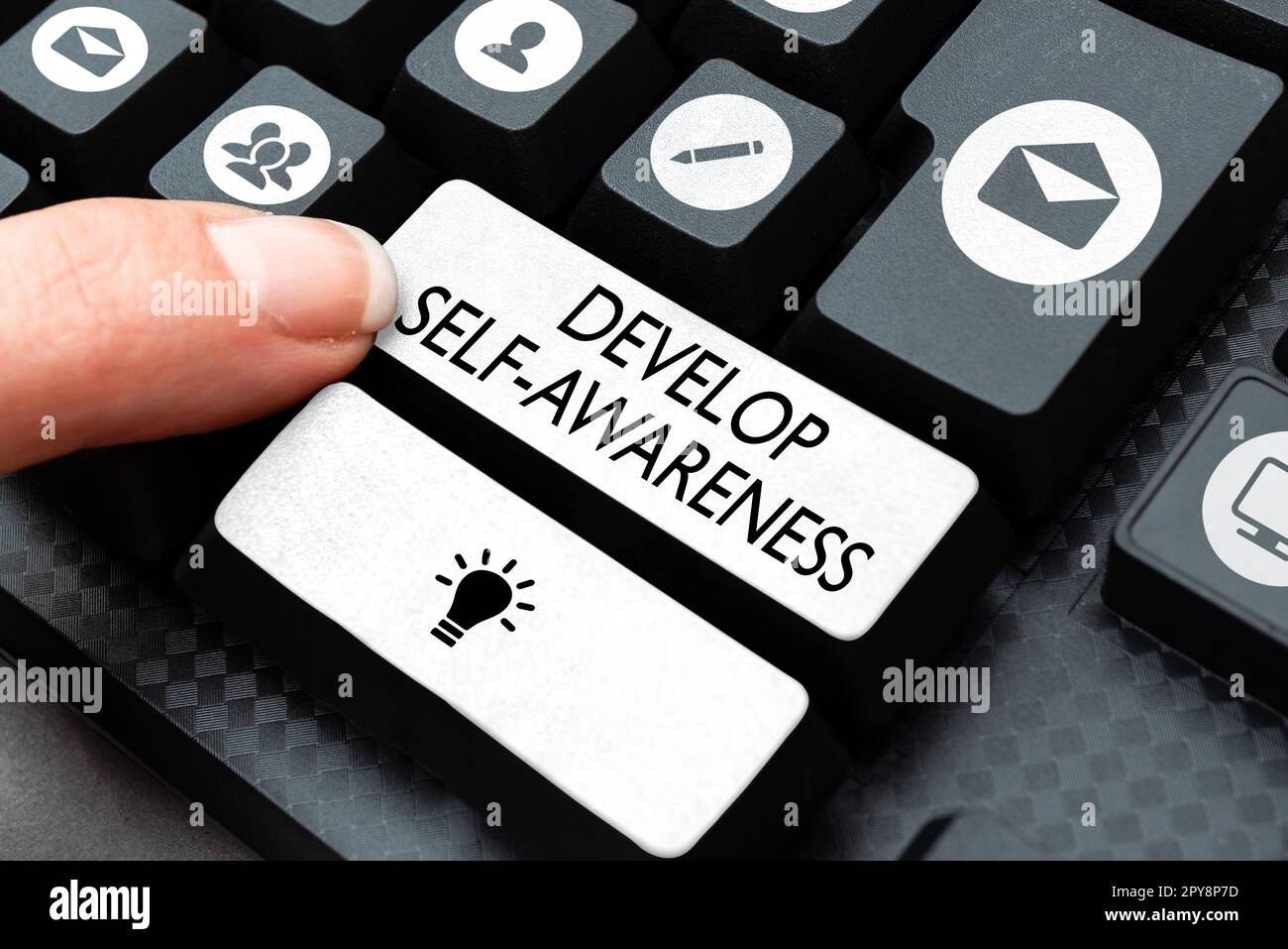 Writing displaying text Develop Self Awareness. Concept meaning Improve ... Writing displaying text Develop Self Awareness. Concept meaning Improve ...