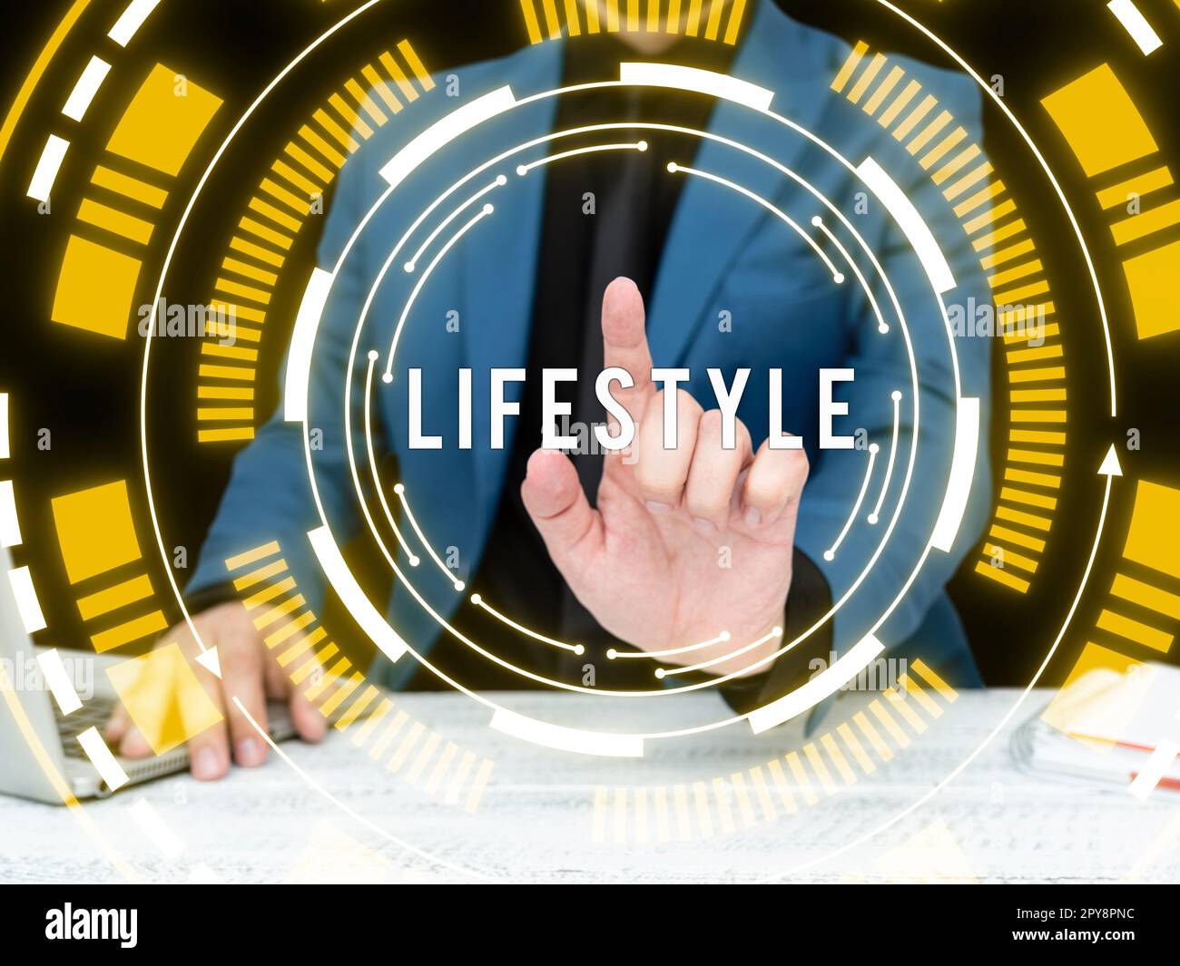 Sign displaying Lifestyle. Word Written on the typical way of living of ...