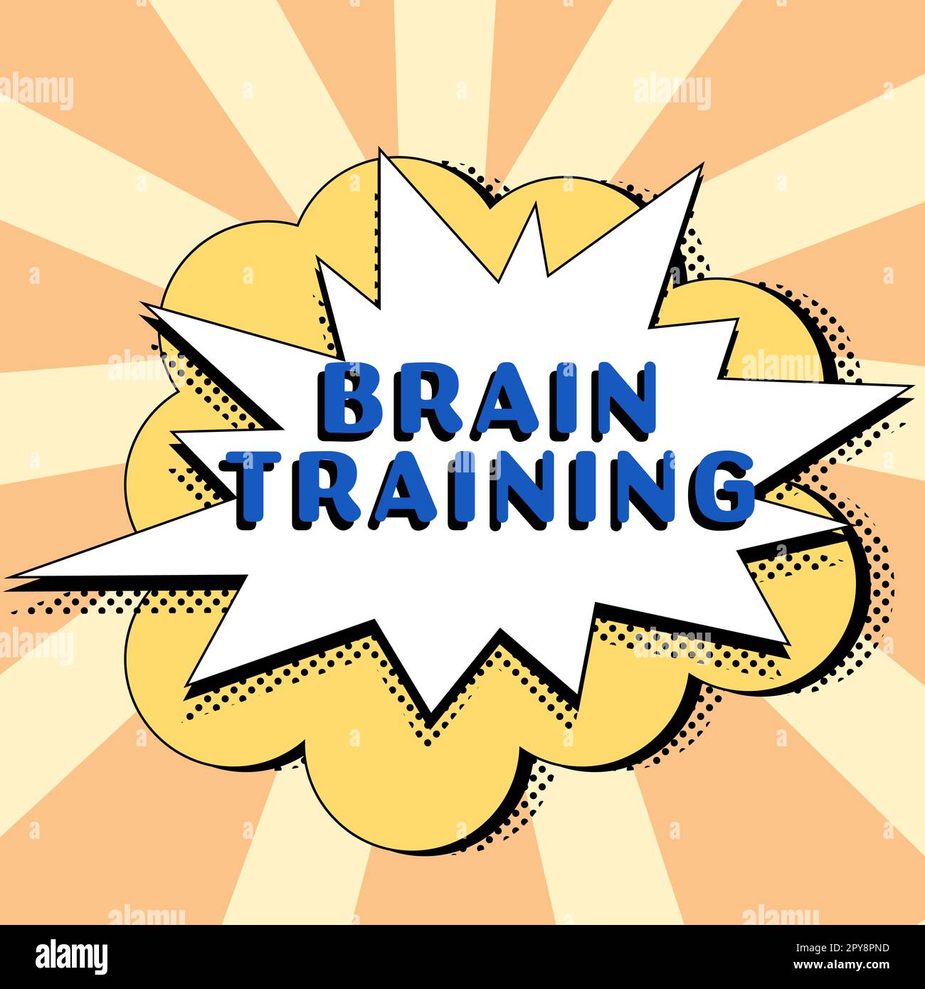 Text caption presenting Brain Training. Word Written on mental ...