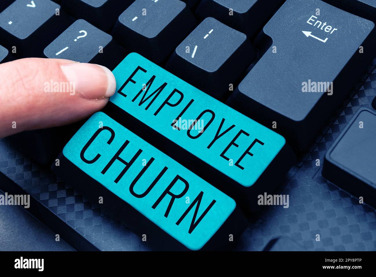 Inspiration showing sign Employee Churn. Business overview rate of ...