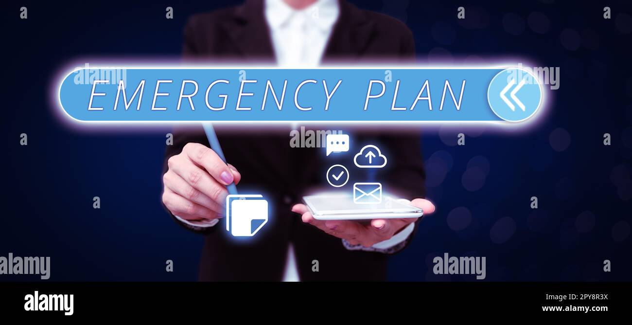Handwriting text Emergency Plan. Business overview Procedures for ... Handwriting text Emergency Plan. Business overview Procedures for ...