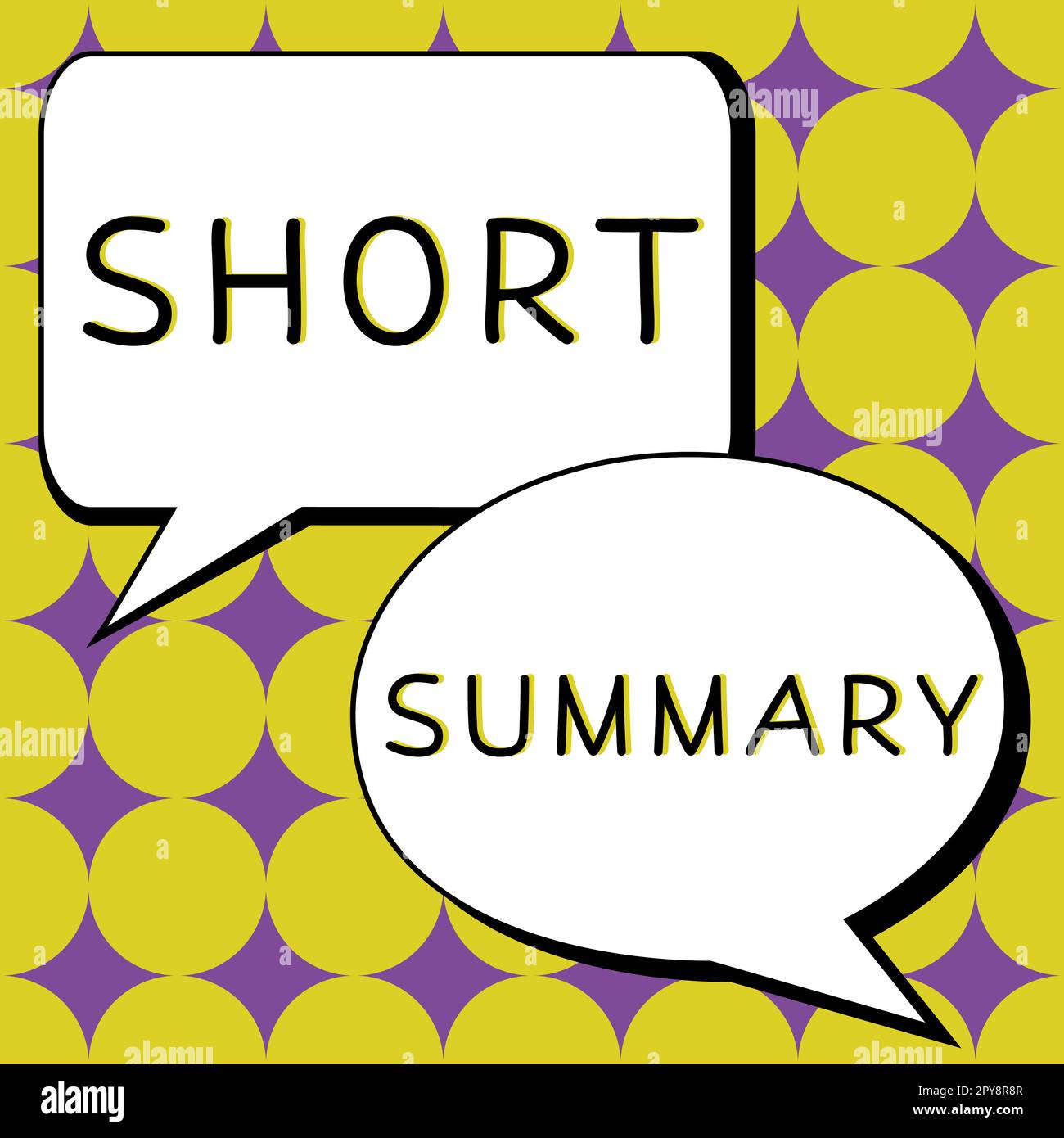 Text showing inspiration Short Summary. Conceptual photo Brief ...