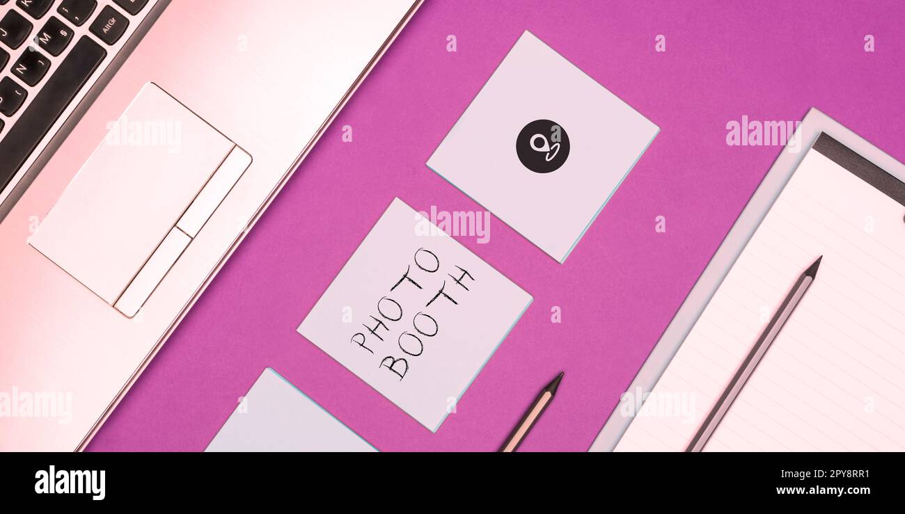 Writing displaying text Photo Booth. Business approach form of photo ...