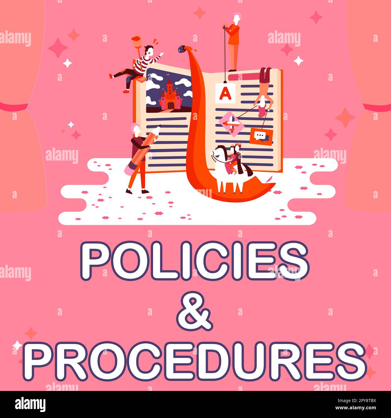 Conceptual display Policies Procedures. Business idea list of rules ...