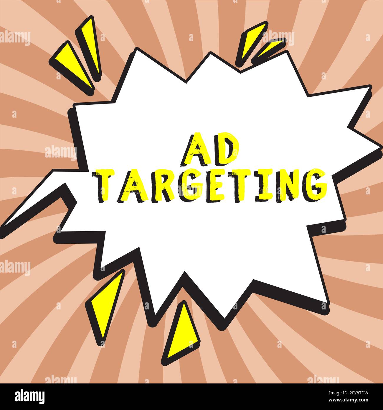 Text showing inspiration Ad Targeting. Concept meaning target the most ...