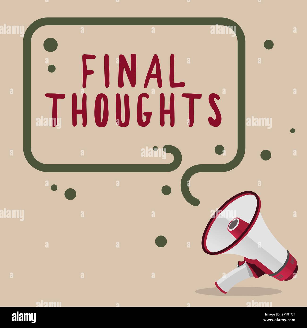 Sign displaying Final Thoughts. Business showcase Conclusion Last ...