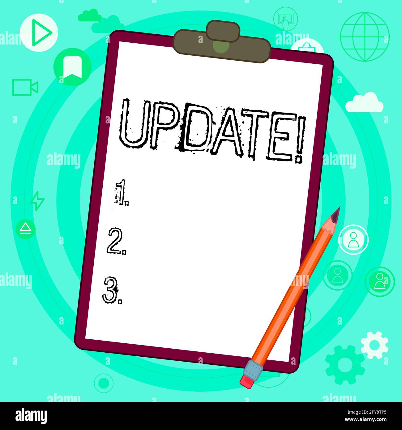 Hand writing sign Update. Word Written on Make something more modern ...