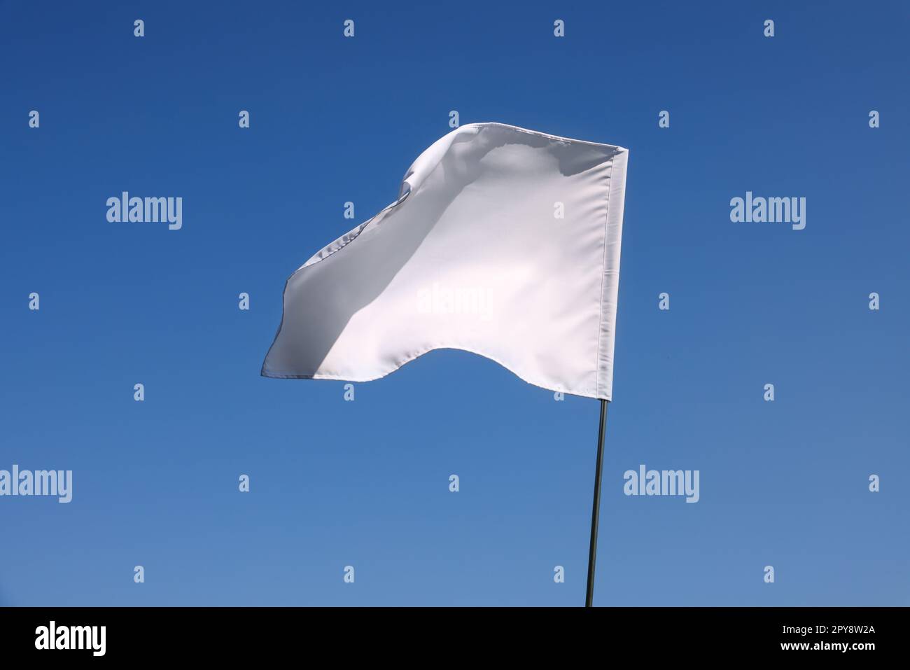 White flag fluttering hi-res stock photography and images - Alamy