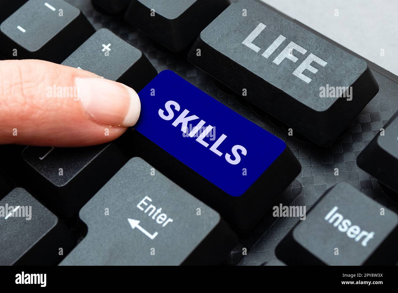 Word skill typography word hi-res stock photography and images - Alamy