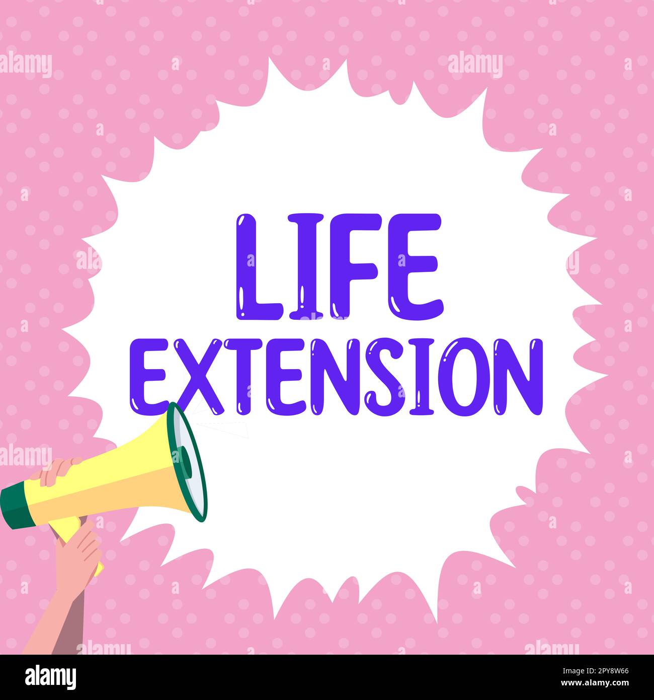Inspiration showing sign Life Extension. Word for able to continue ...
