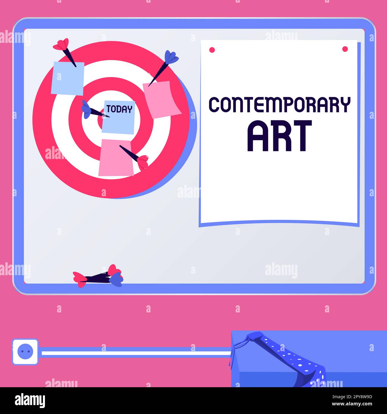 Sign displaying Contemporary Art. Business overview made today by ...
