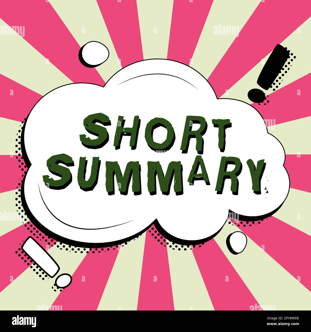 Sign displaying Short Summary. Business showcase Brief statement of ...