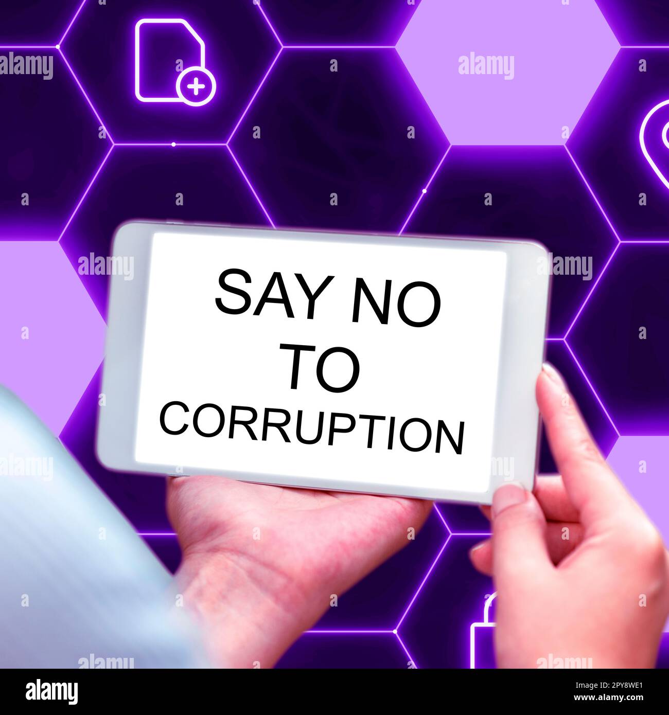 Text caption presenting Say No To Corruption. Conceptual photo ... Text caption presenting Say No To Corruption. Conceptual photo ...