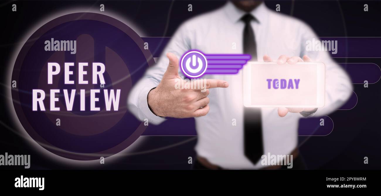 Inspiration showing sign Peer Review. Internet Concept To be peaceful ...