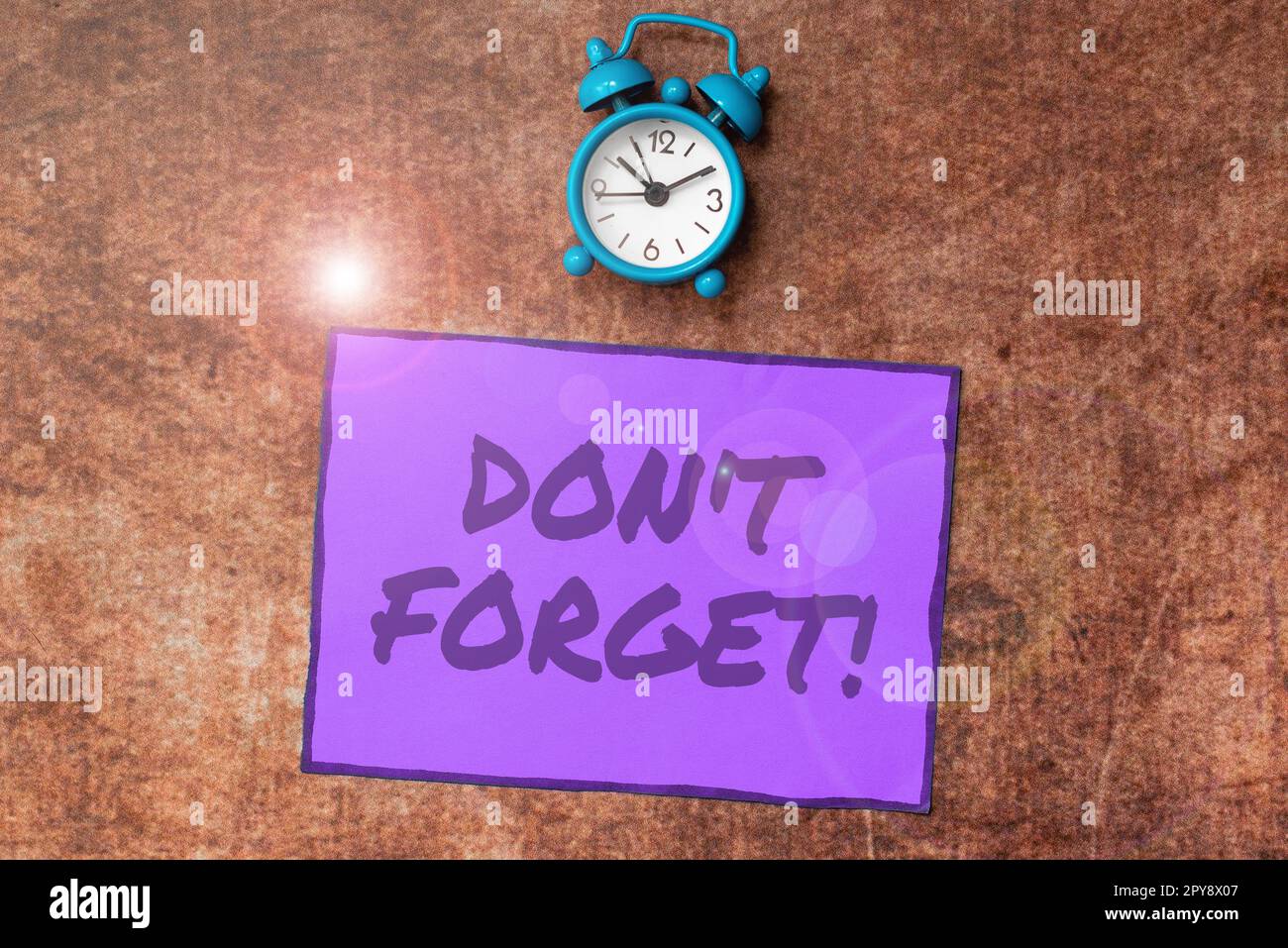 Dont forget sign hi-res stock photography and images - Alamy