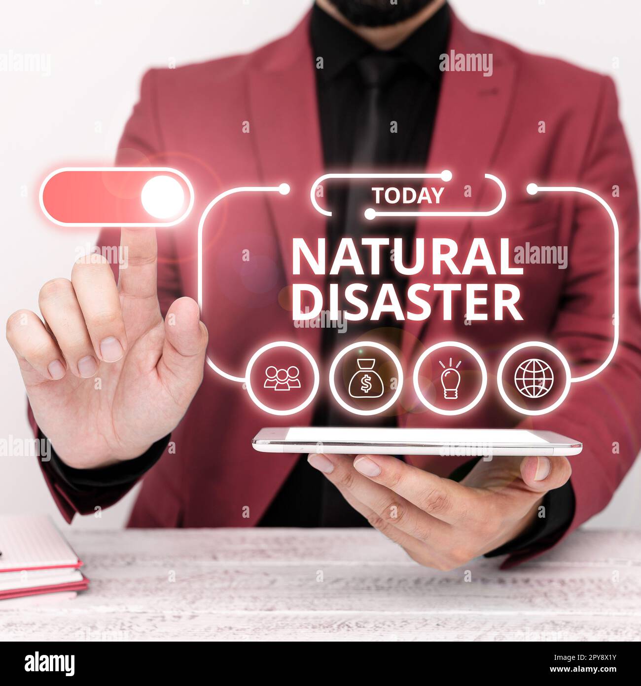 Conceptual display Natural Disaster. Business showcase occurring in the ...