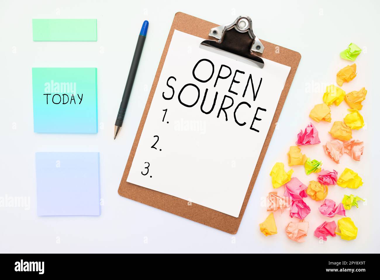 Writing displaying text Open Source. Concept meaning denoting software ... Writing displaying text Open Source. Concept meaning denoting software ...