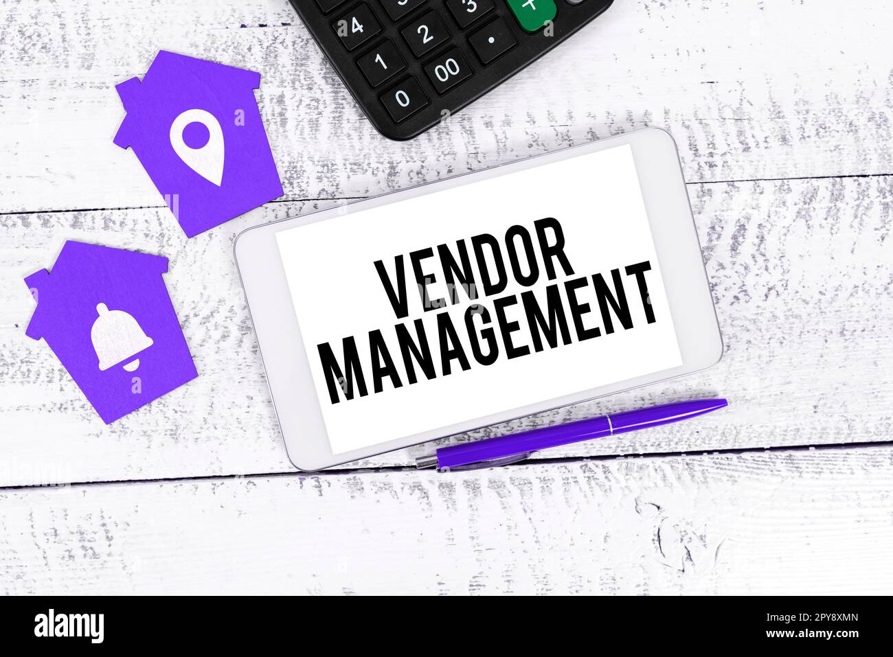 Handwriting text Vendor Management. Word for activities included in ...