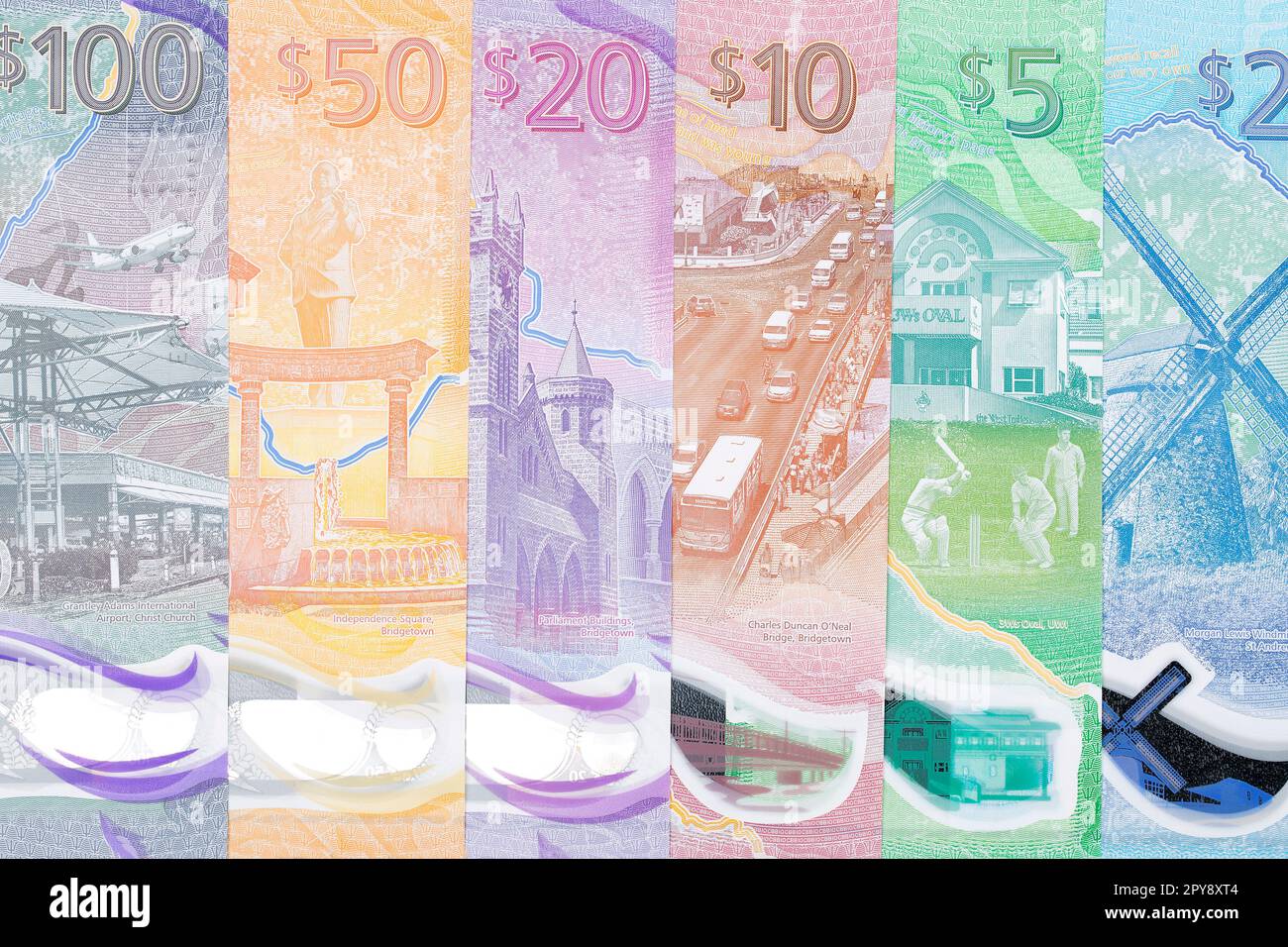 Barbados money - new series of banknotes Stock Photo - Alamy