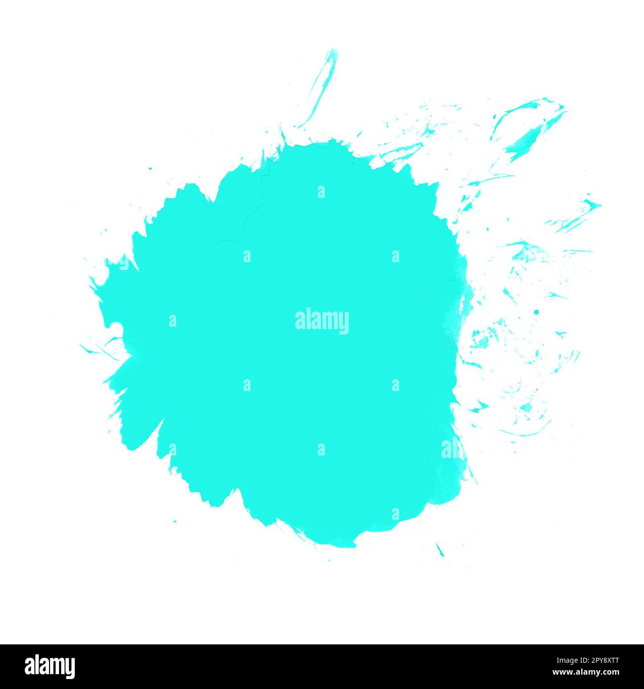 Dirty color blob with light blue color and copy space Stock Photo - Alamy
