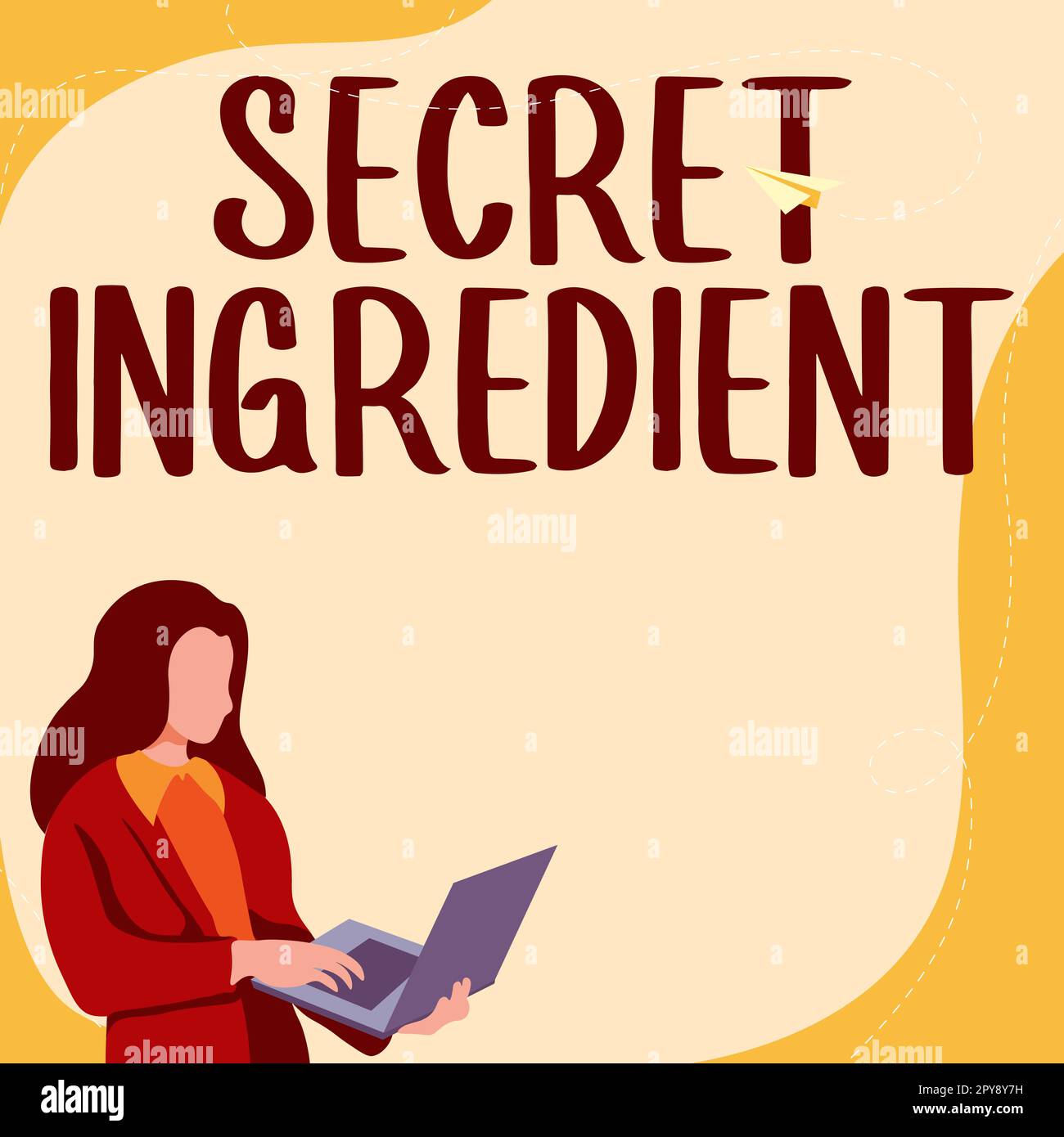 Handwriting text Secret Ingredient. Business concept special technique ...