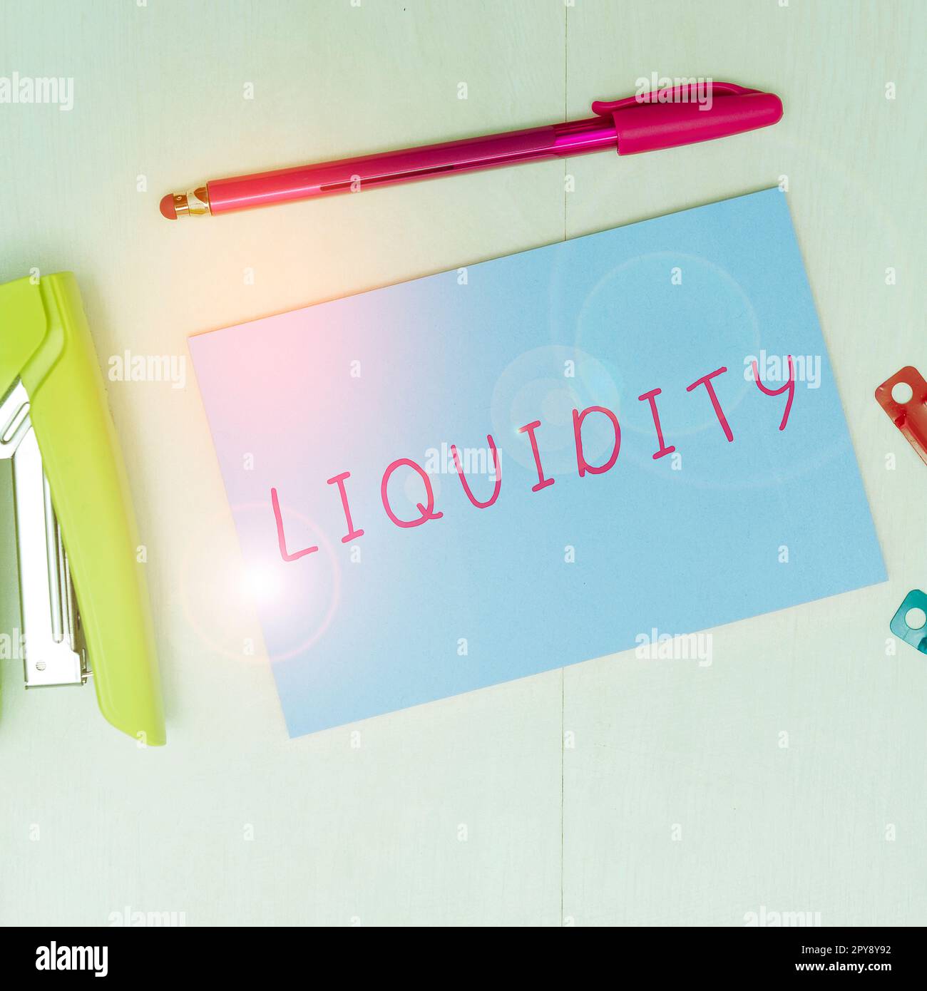 Conceptual display Liquidity. Word Written on Cash and Bank Balances ...