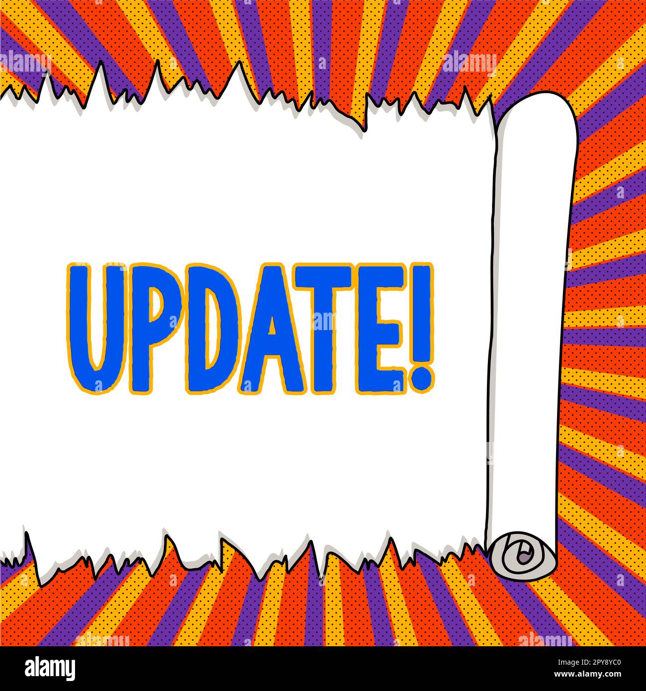 Hand writing sign Update. Word Written on Make something more modern Adding new facts Changing ...