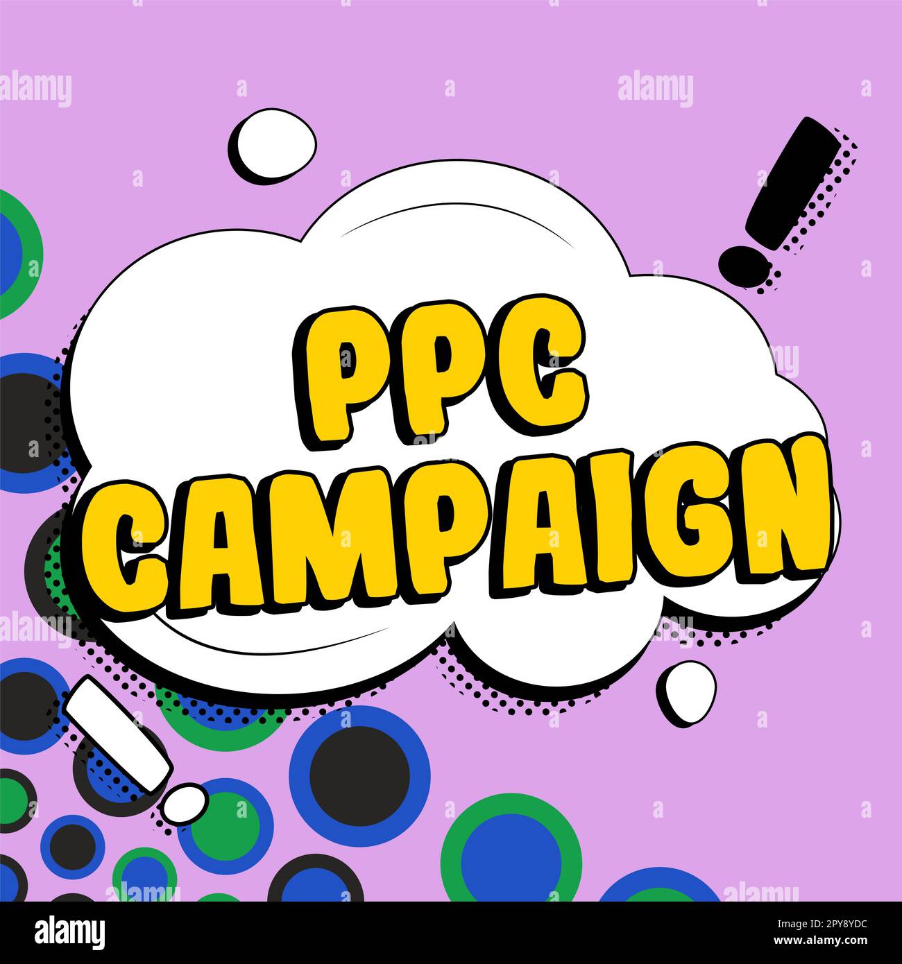 Text caption presenting Ppc Campaign. Business approach use PPC in ...