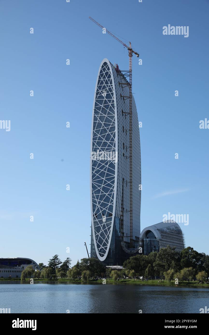 Batumi, Georgia - October 12, 2022: Mariott building near Nurigeli lake ...
