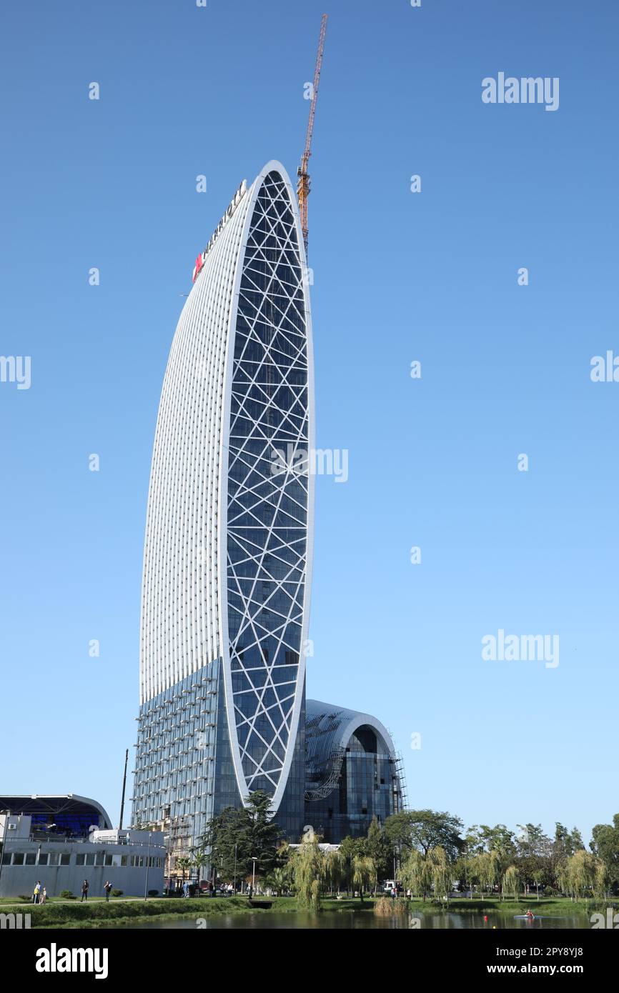 Batumi, Georgia - October 12, 2022: Mariott building near Nurigeli lake ...