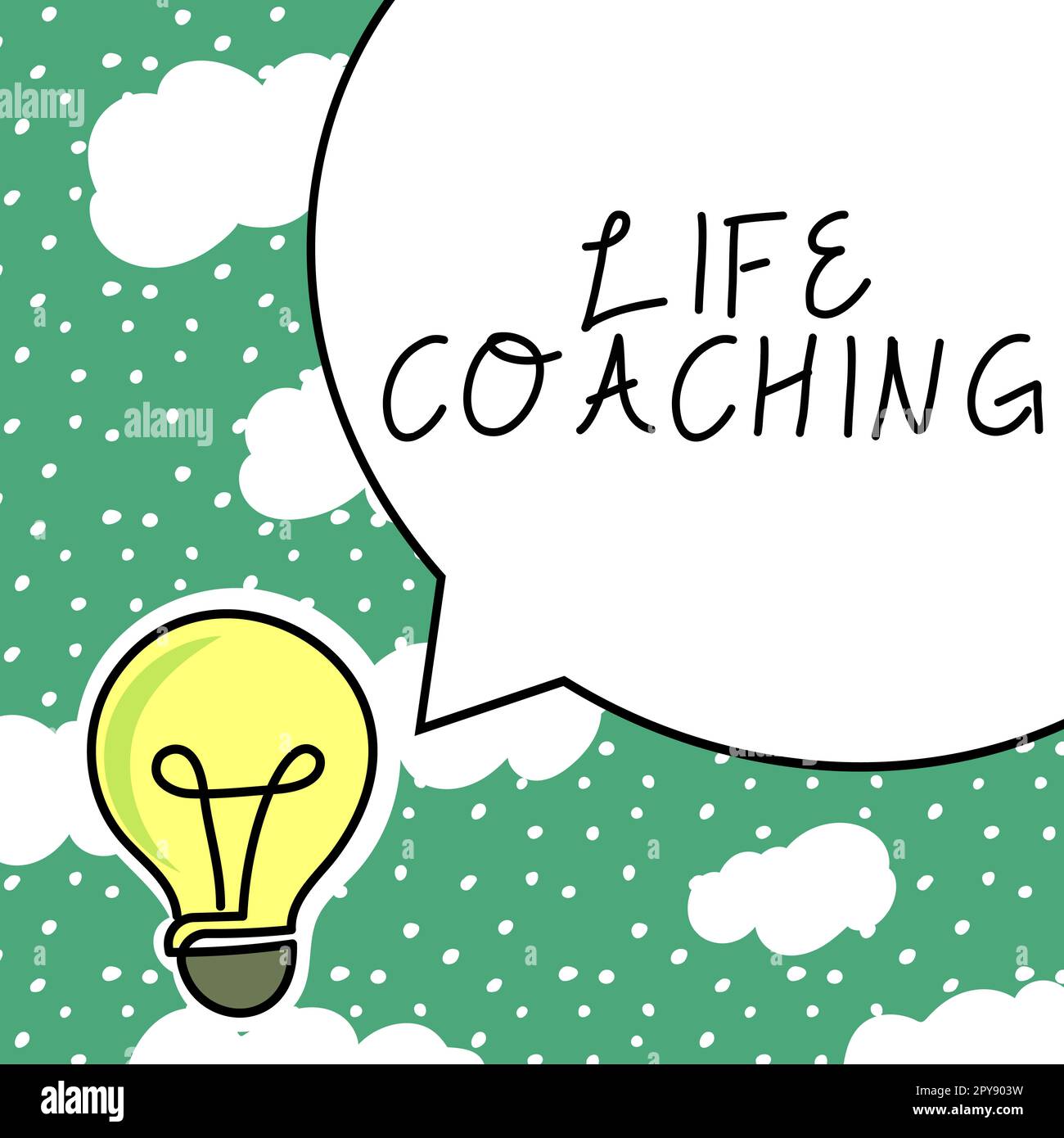 Text sign showing Life Coaching. Business idea Improve Lives by ...
