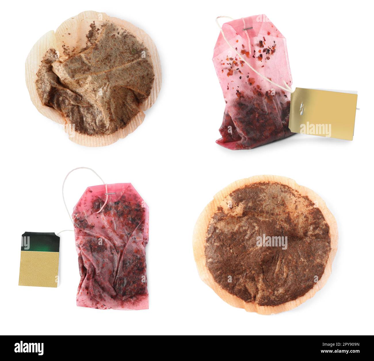 Used tea bags Cut Out Stock Images & Pictures - Alamy