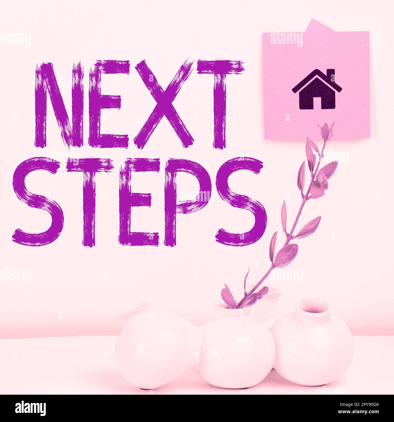 Text sign showing Next Steps. Concept meaning numper of process going ...